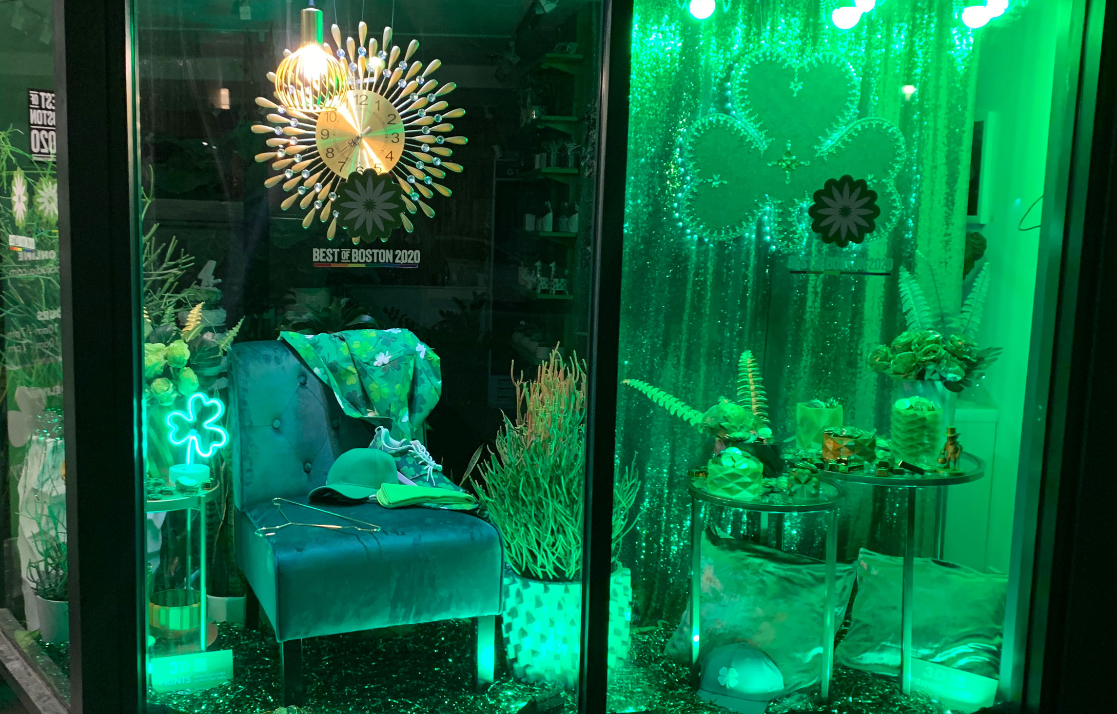 Happy St. Patrick's Day: Window Display 2022 - MICRO PLANT STUDIO